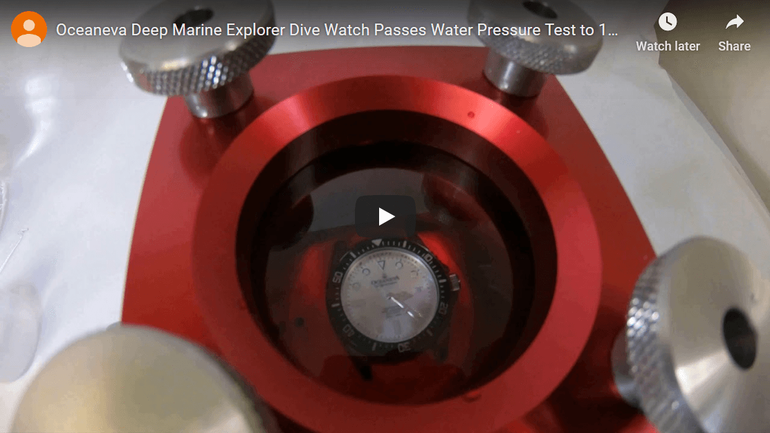 Oceaneva Deep Marine Explorer Tested to 1250M or 125 Bar - Diving Watches