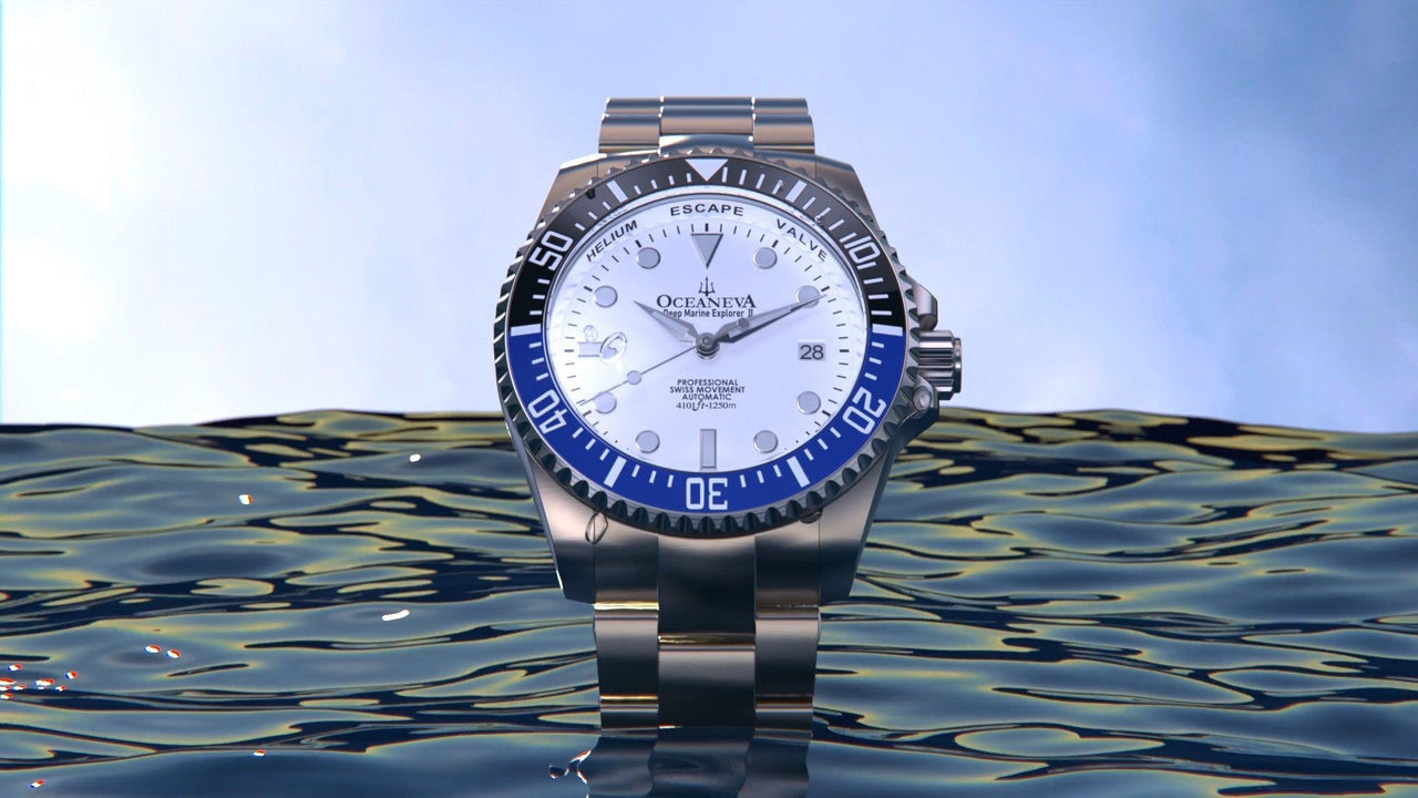 Oceaneva Launches the Stunning Deep Marine Explorer Titanium 1250M Wat
