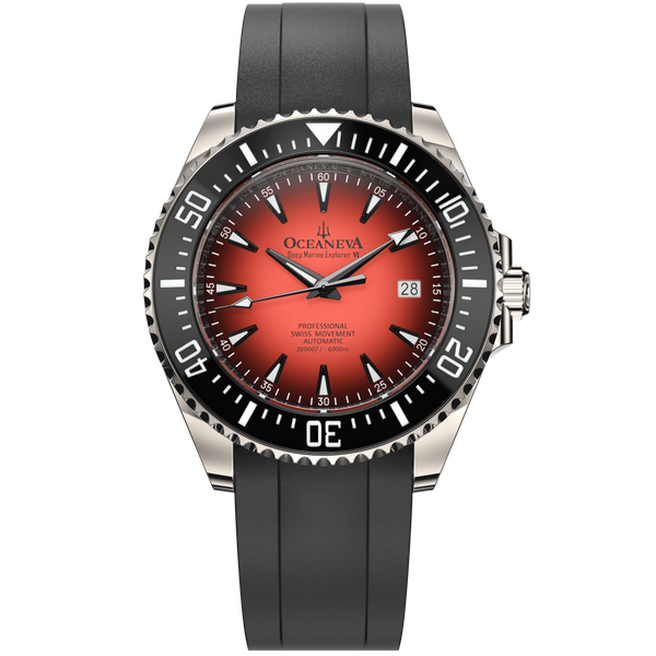 Grade 5 Titanium Watch | Oceaneva 6000m Men's Coral Burst Dial Watch