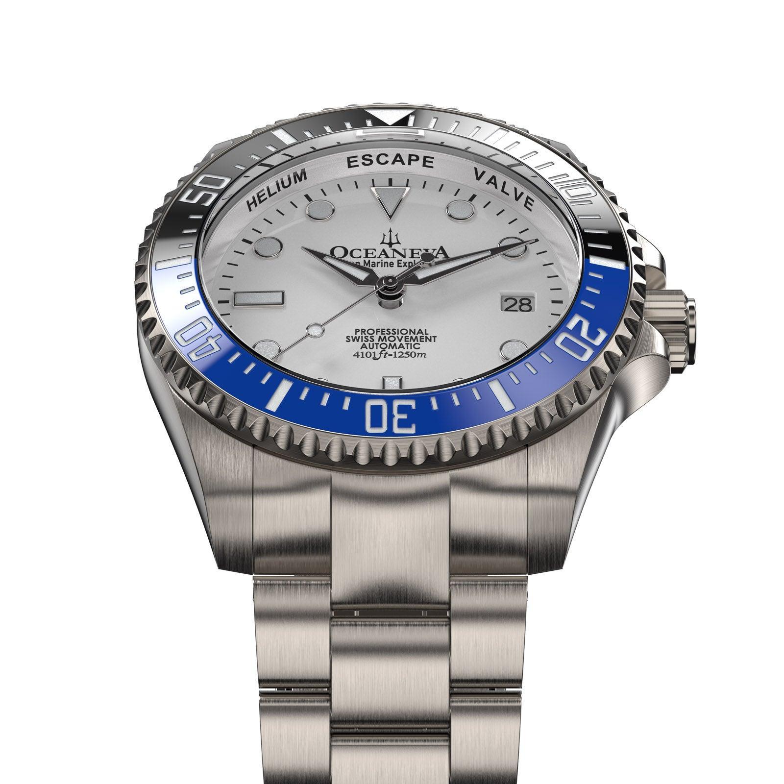 Oceaneva™ Titanium Watches For Men - Deep Marine Explorer - Dive Watch