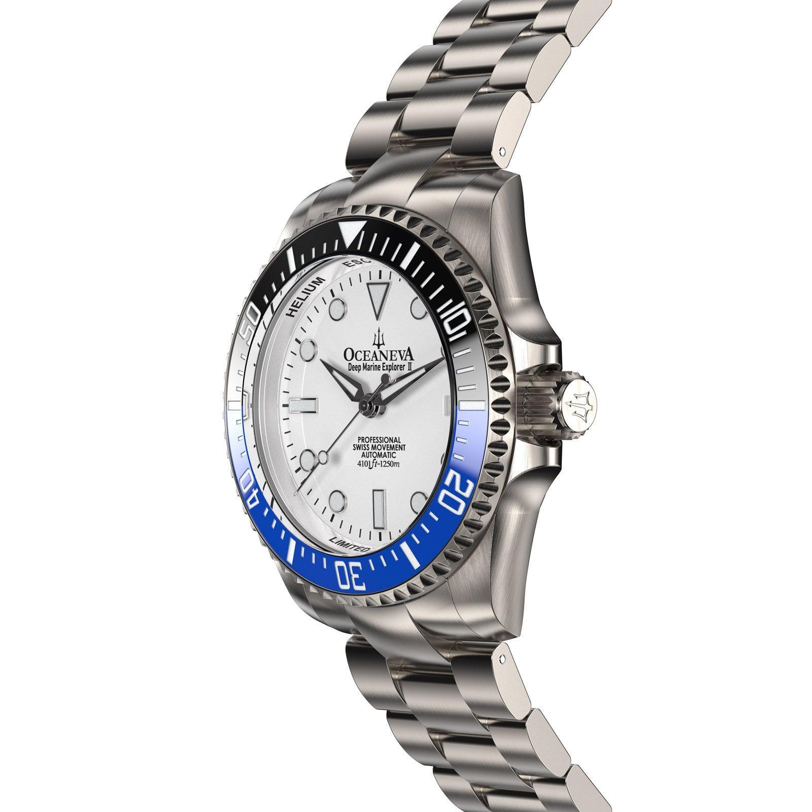 Oceaneva™ Titanium Watches For Men - Deep Marine Explorer - Dive Watch
