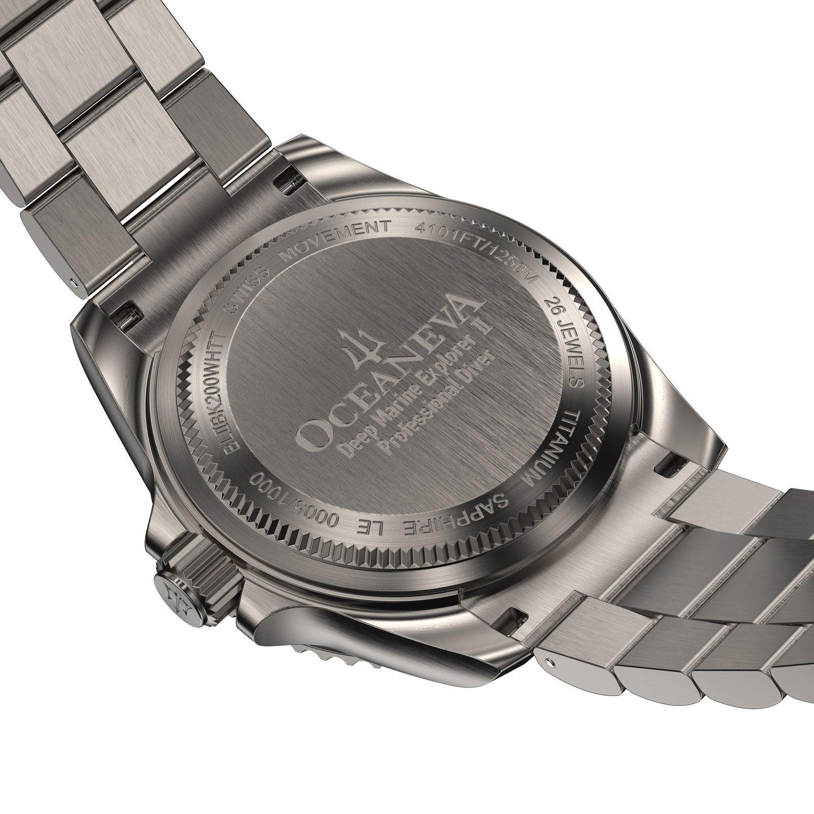 Oceaneva™ Titanium Watches For Men - Deep Marine Explorer - Dive Watch